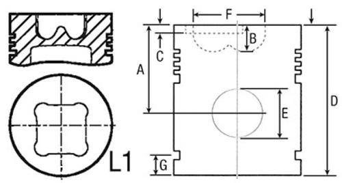 Schlepper-Teile » Shop Kolben mit Kolbenbolzen - Massey Ferguson ...