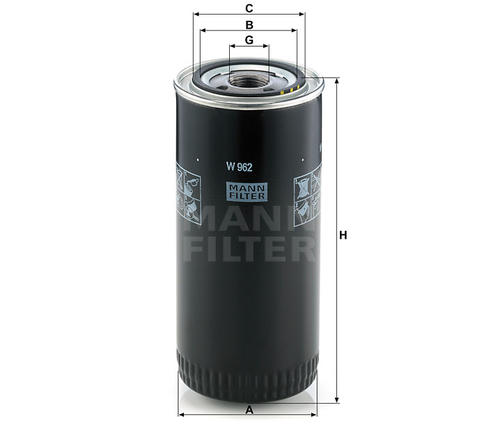 Schlepper-Teile » Shop MANN W 962 - Ölfilter W962, P553771, H18W01, 23. ...