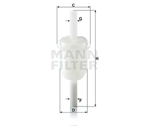 Schlepper-Teile » Shop MANN WK 31/4 - Kraftstoff-Leitungsfilter (Inline ...