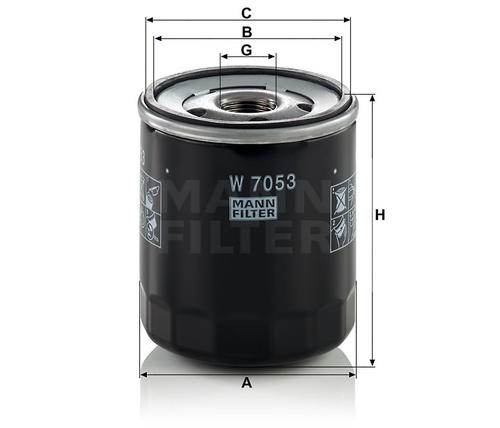 Schlepper-Teile » Shop MANN W 7053 - Ölfilter W7053, SO9000, P550934 ...