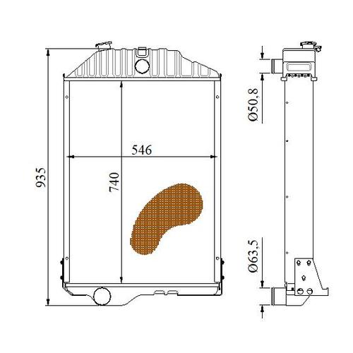 Schlepper-Teile » Shop Wasserkühler - John Deere (RE38664) AR95802 ...
